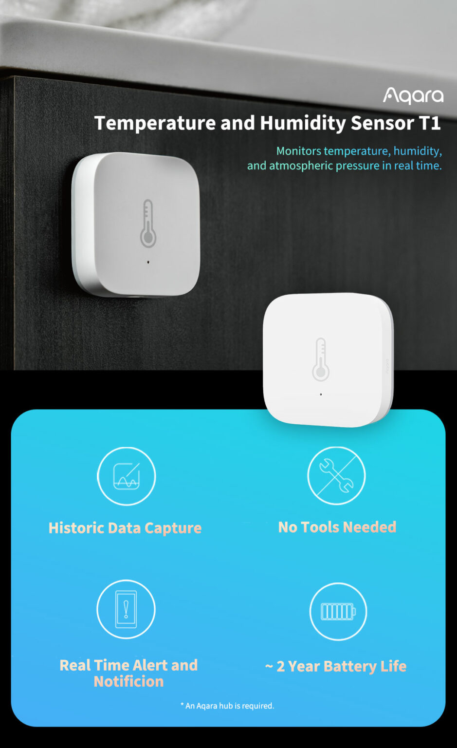 Temperature and Humidity Sensor T1 - Aqara
