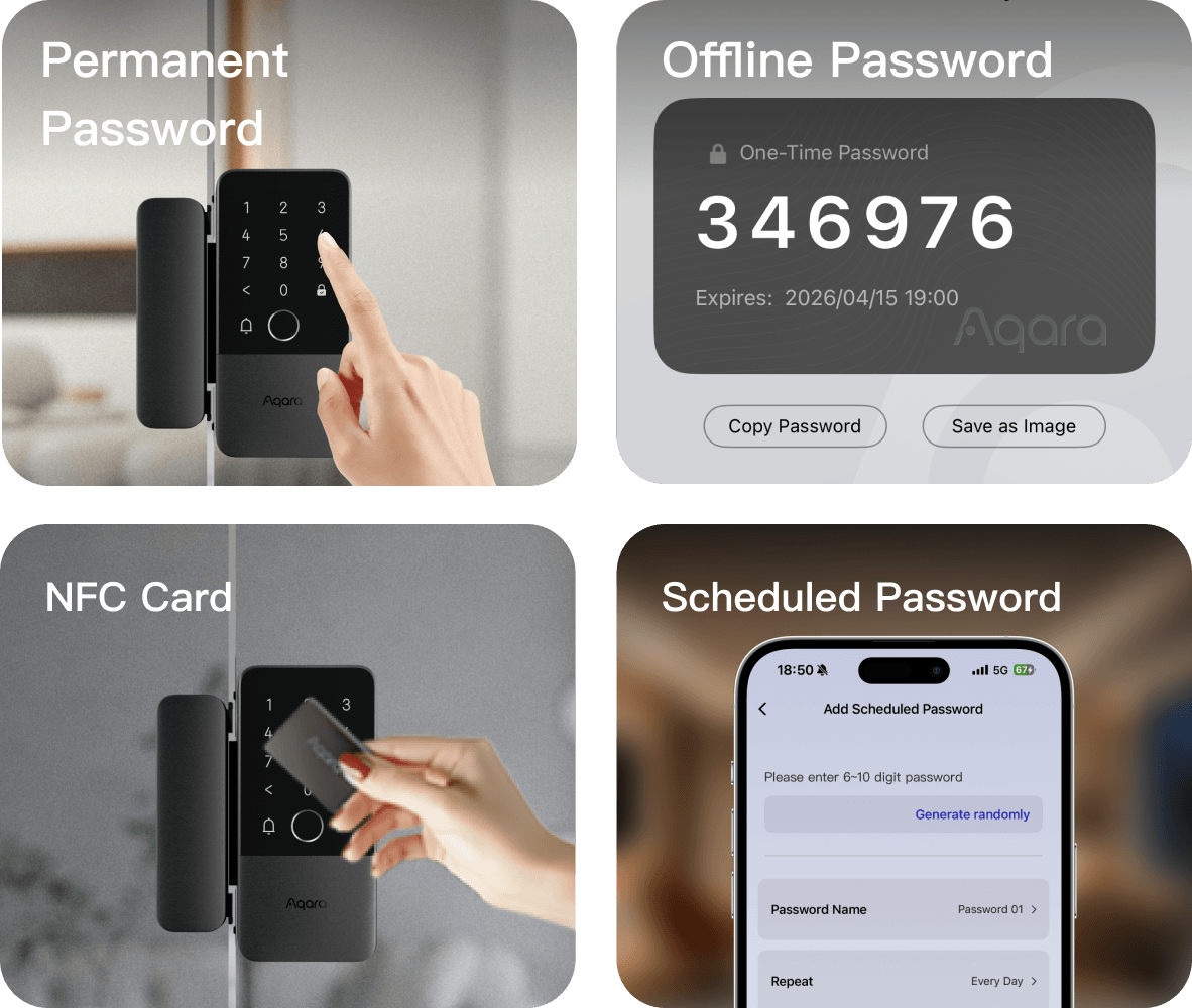 Smart Glass Door Lock: Drill-free, damage-free smart security for glass ...